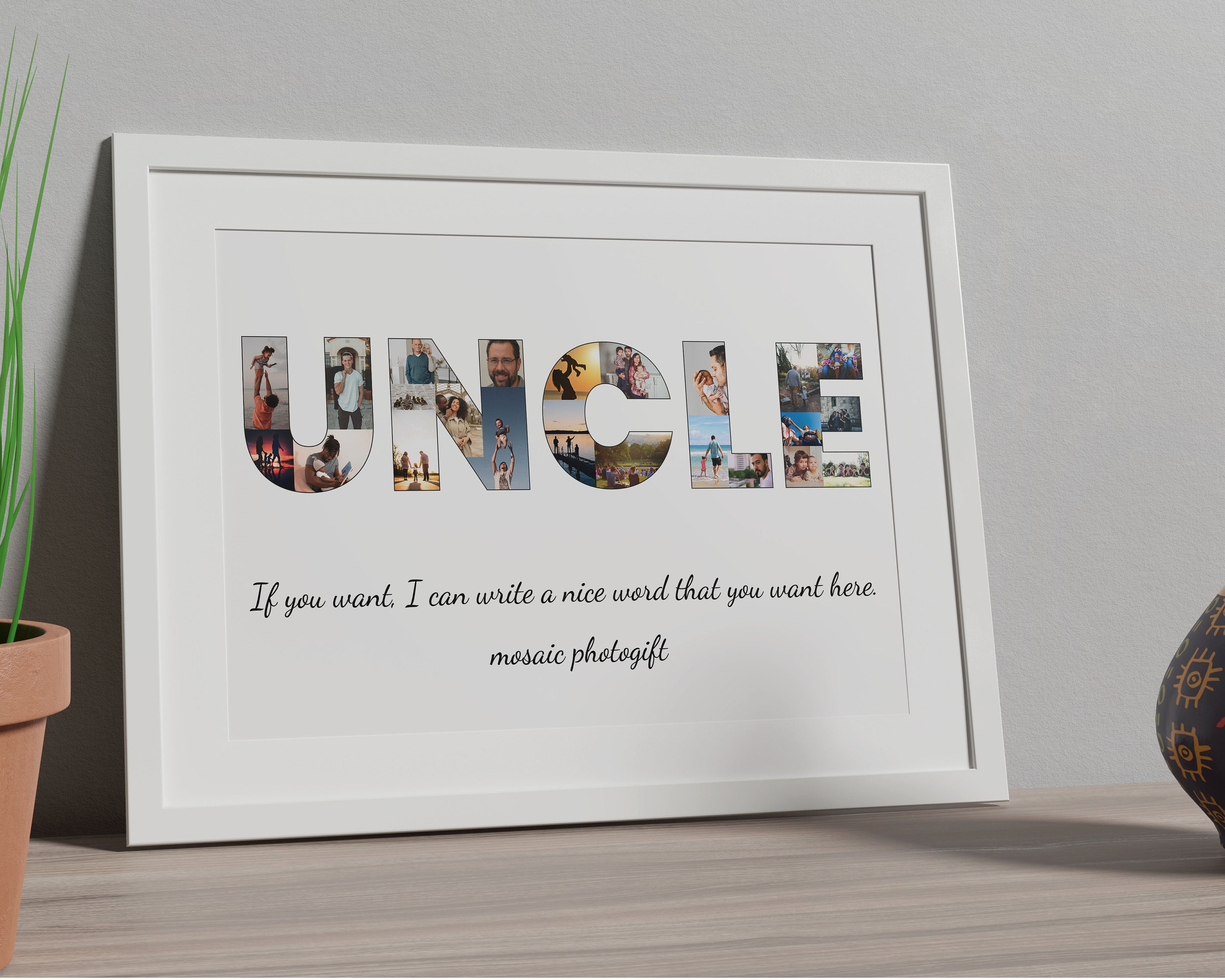 Custom Uncle Collage Personalized Photo Collage Gifts for - Etsy