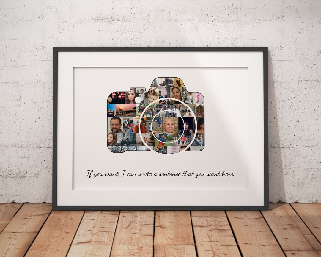 Custom Photographer Collage, Unique Cameraman Gifts, Gifts for ...