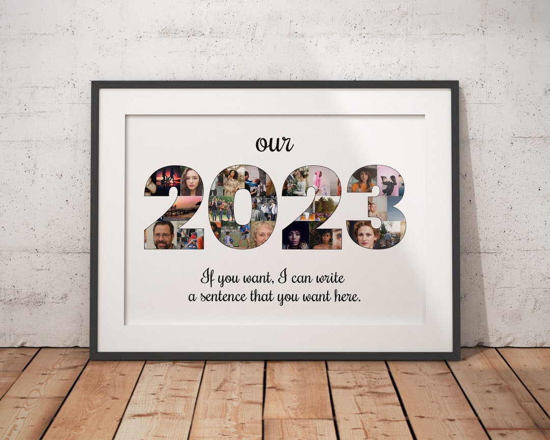 Custom 2023 Collage, Personalized Photograph Art, Our 2023 Memories ...