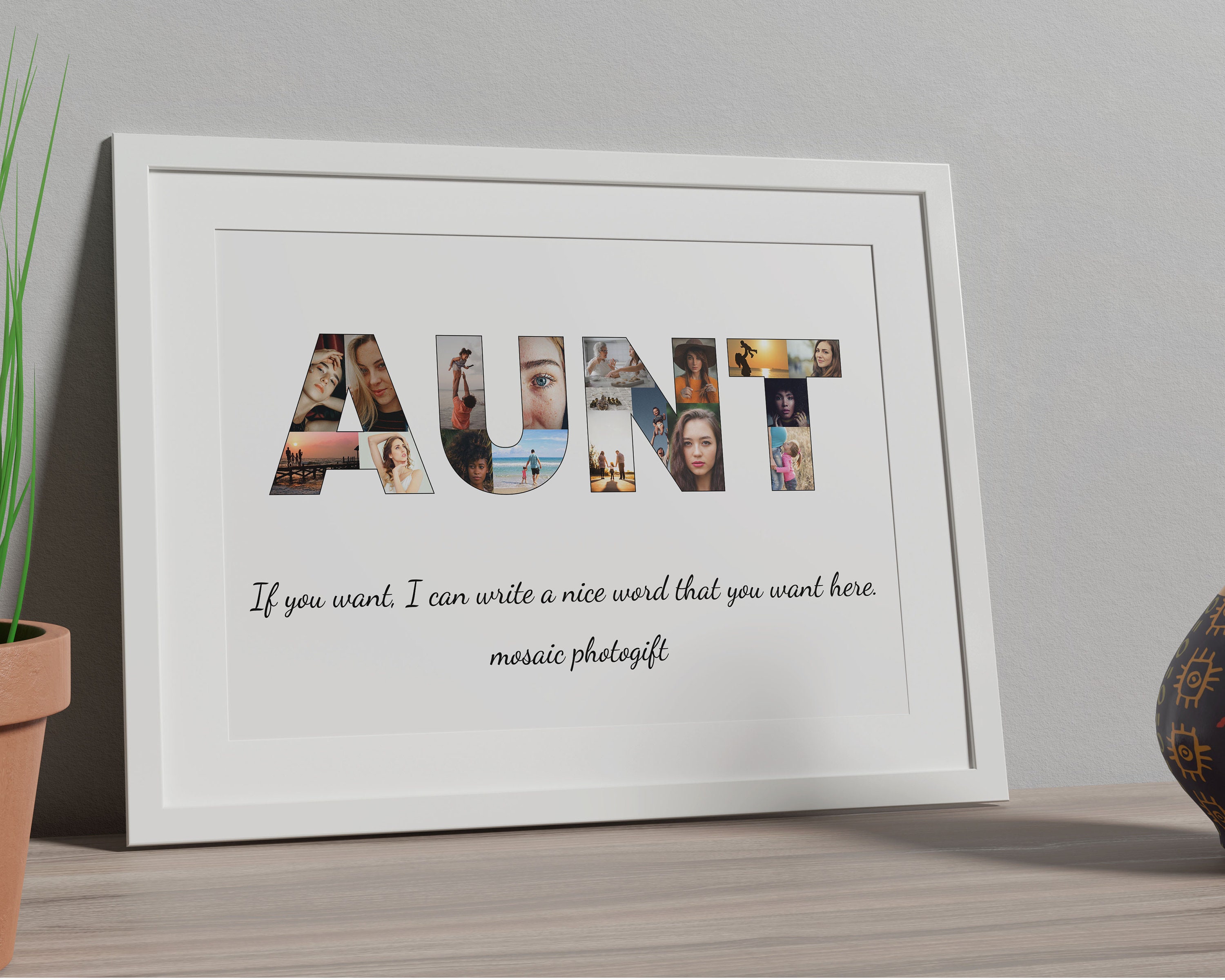 Custom Aunt Collage Personalized Photo Collage Gifts for - Etsy