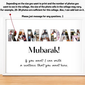 Custom Ramadan Collage, Eid Mubarak, Fasting Month, Gifts for Muslims ...