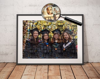 Graduation Class of 2023 Photo Collage Template, Printable Modern ...