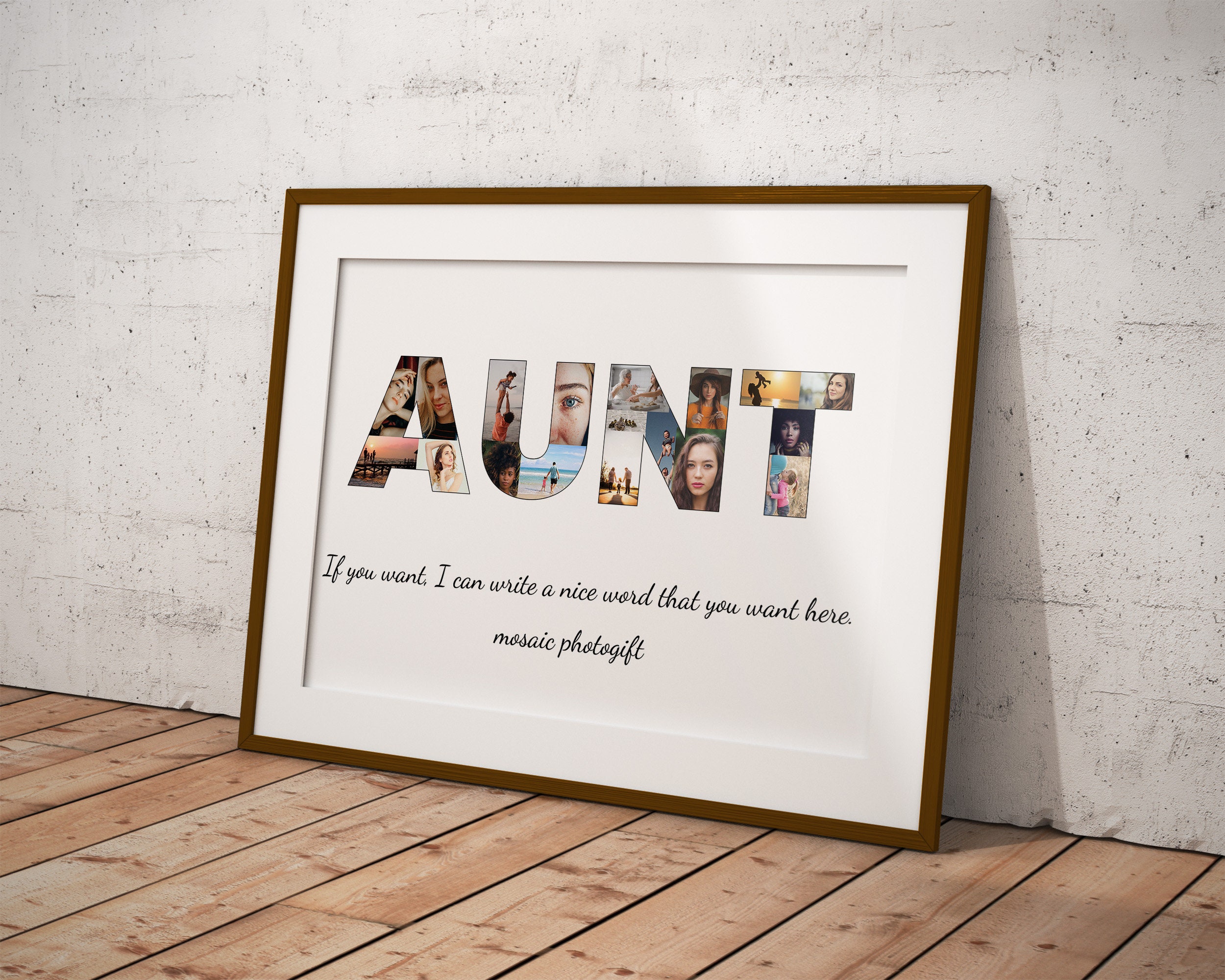 Custom Aunt Collage Personalized Photo Collage Gifts for - Etsy