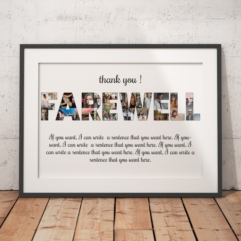Farewell Collage - Etsy