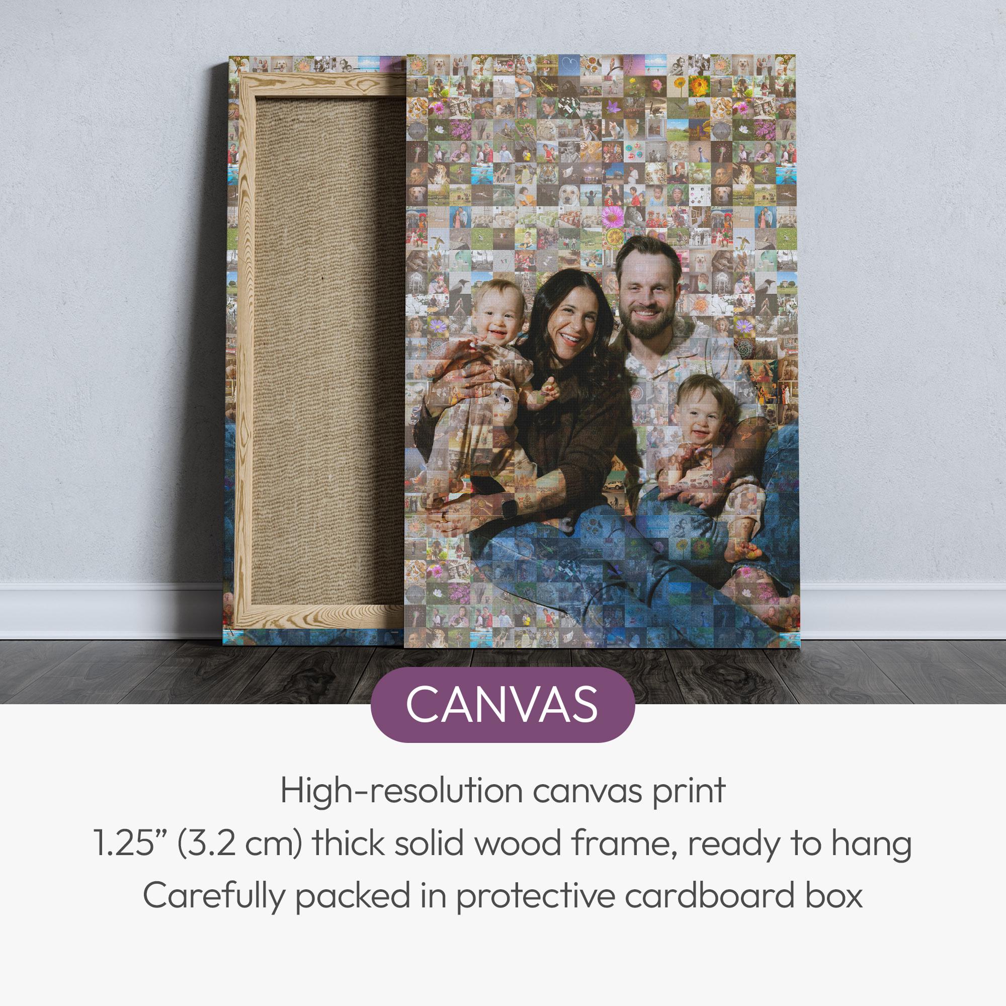 Custom Family Mosaic, Gift for Beloved Ones, Personalized Family Photo ...