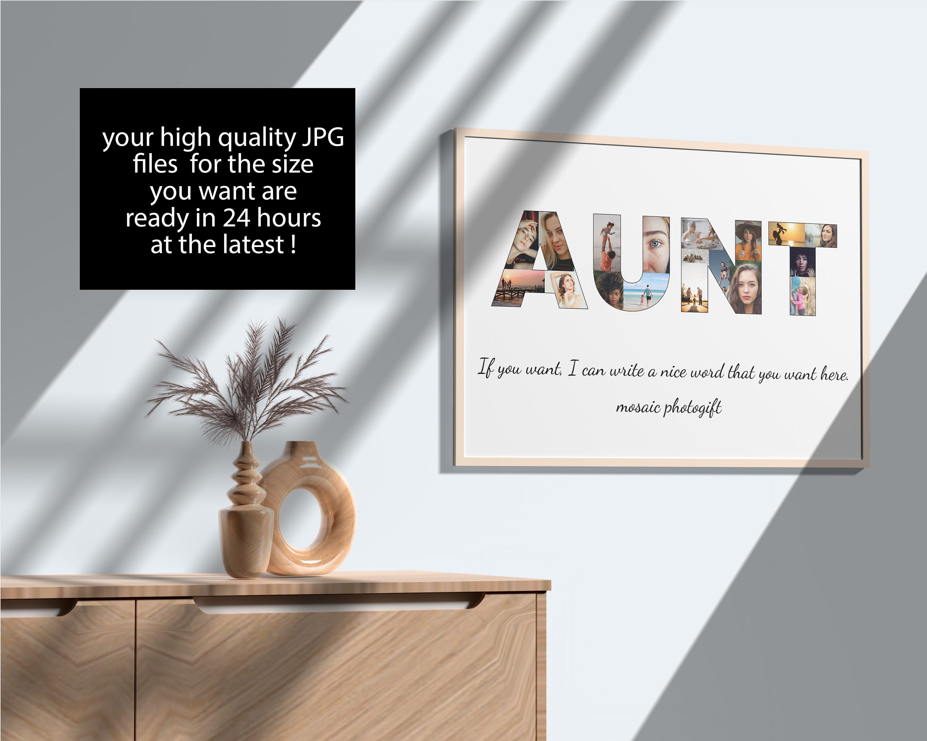 Custom Aunt Collage Personalized Photo Collage Gifts for - Etsy