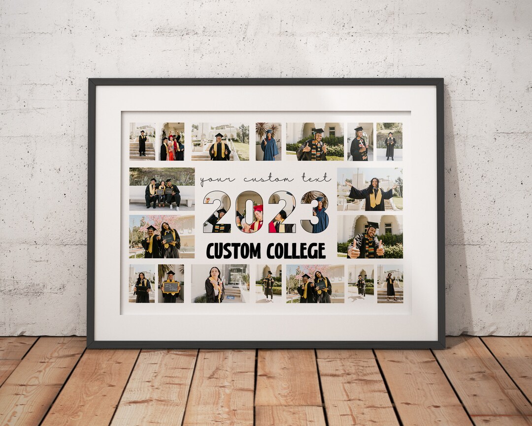 Custom Graduation 2023 Collage Gift, Present for School Fellows, New ...
