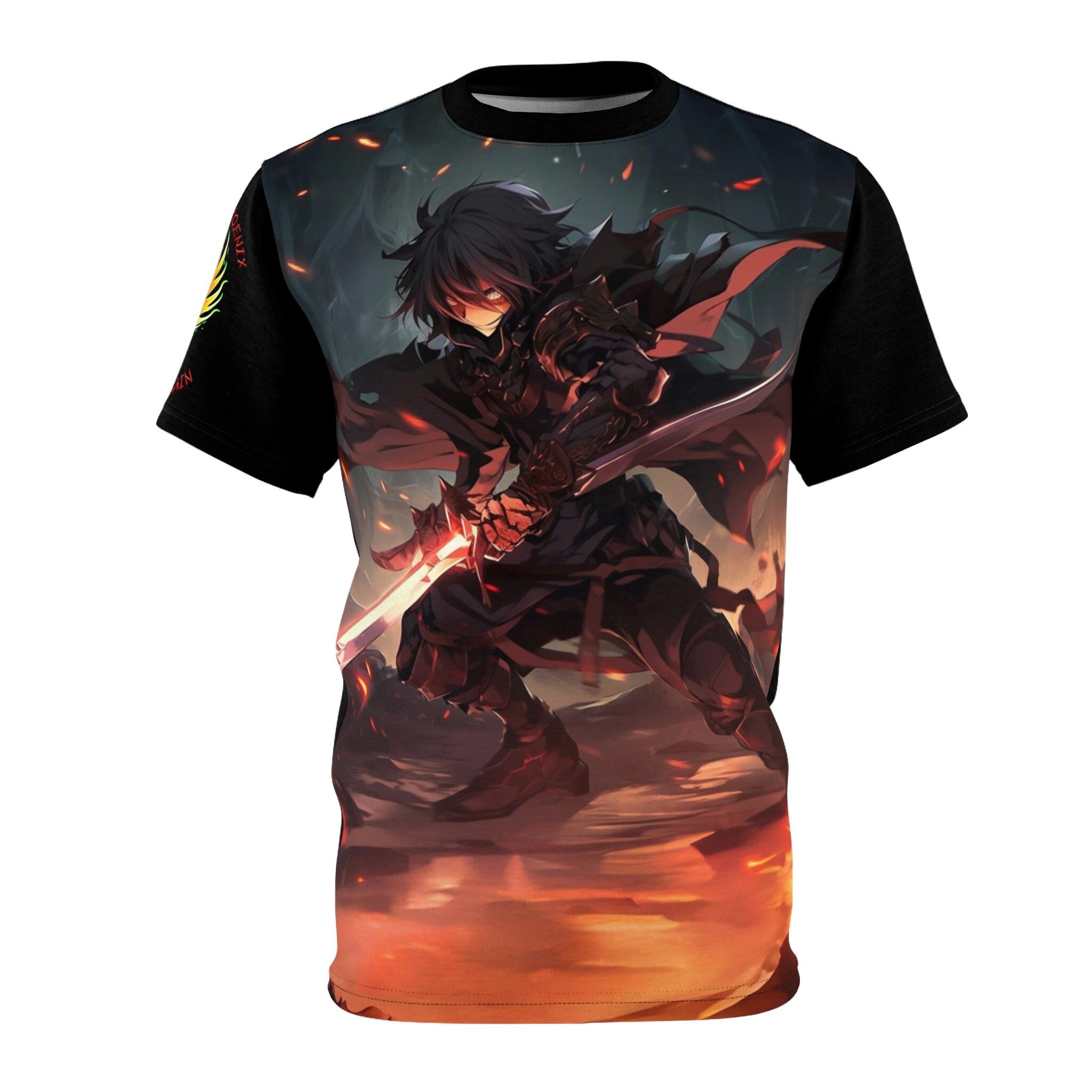 Double Bladed Sword T-shirt Sword Fighter Shirt for Anime Enthusiasts ...