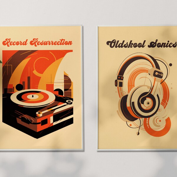 Vintage Record Poster - Etsy Australia
