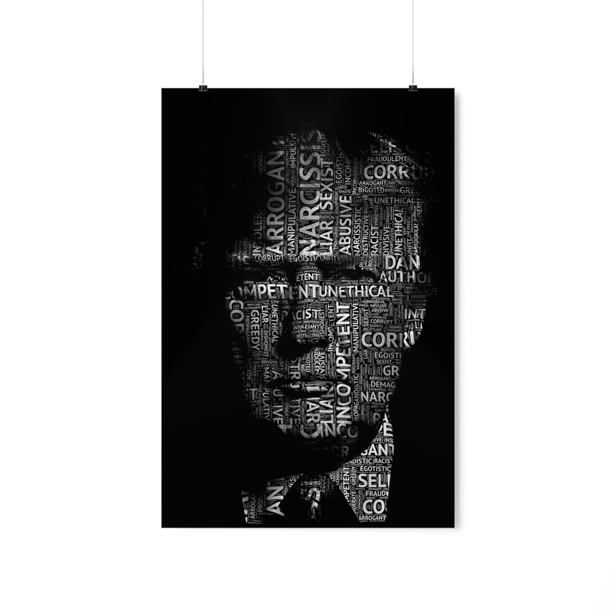 Trump Wordcloud Vertical Poster, Elections 2024, Trump Dissected ...