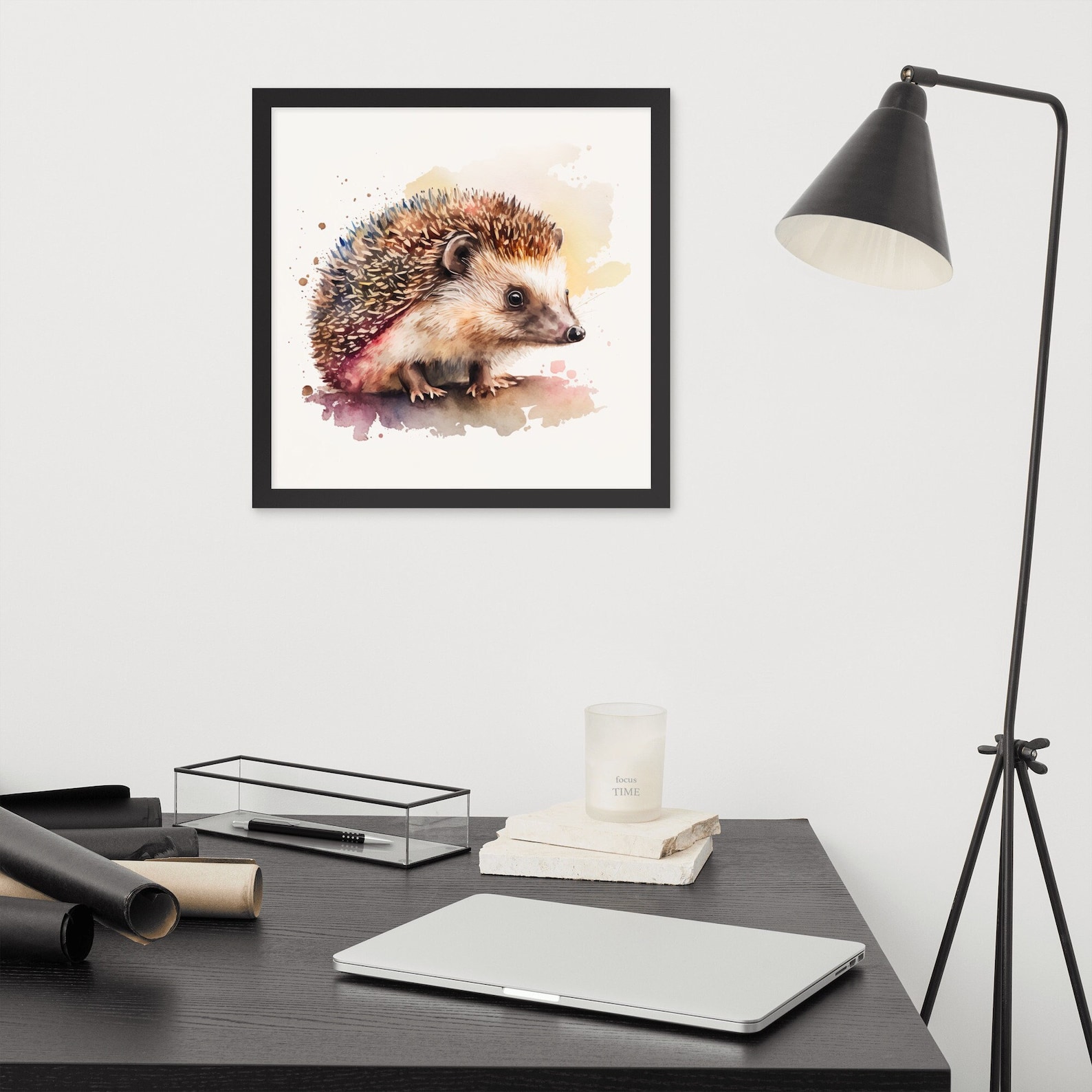 Hedgehog Watercolor Painting - Wall Art Print Kids - Etsy
