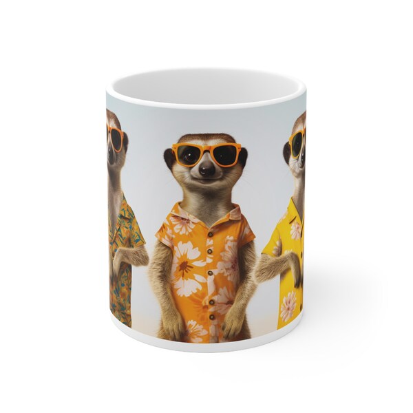 Meerkat Ceramic Mug - Etsy