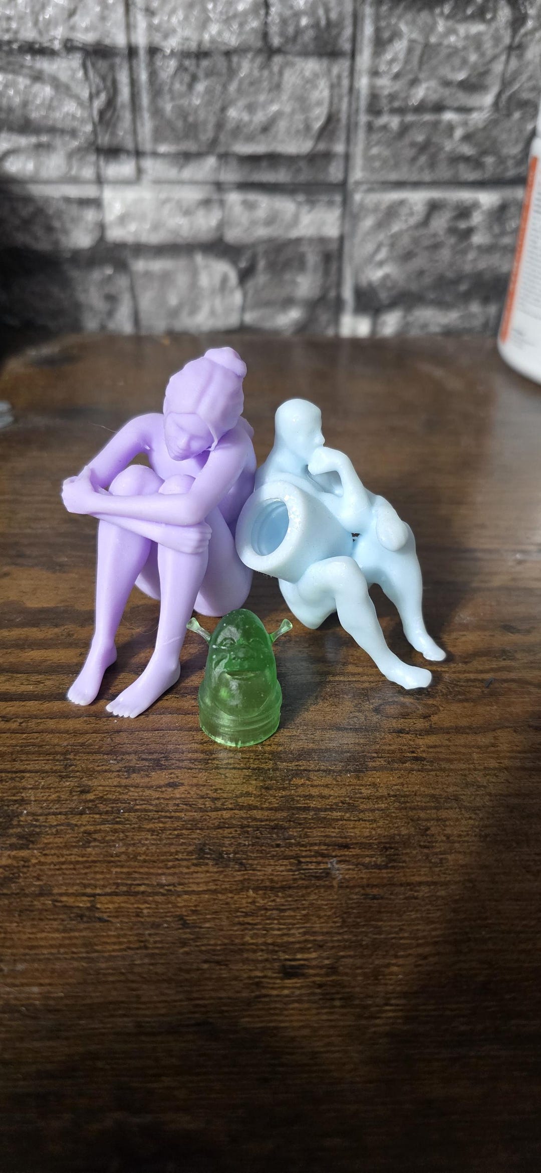 Full Set Toothpaste Topper Woman and Man Pooper With a Shrek Fun Gift ...