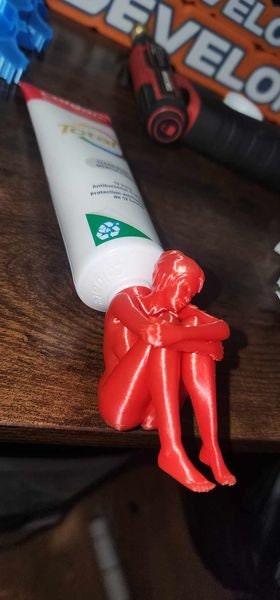 Toothpaste Topper Woman Pooper Fun Gift Figurine - Etsy