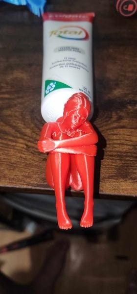 Toothpaste Topper Woman Pooper Fun Gift Figurine - Etsy