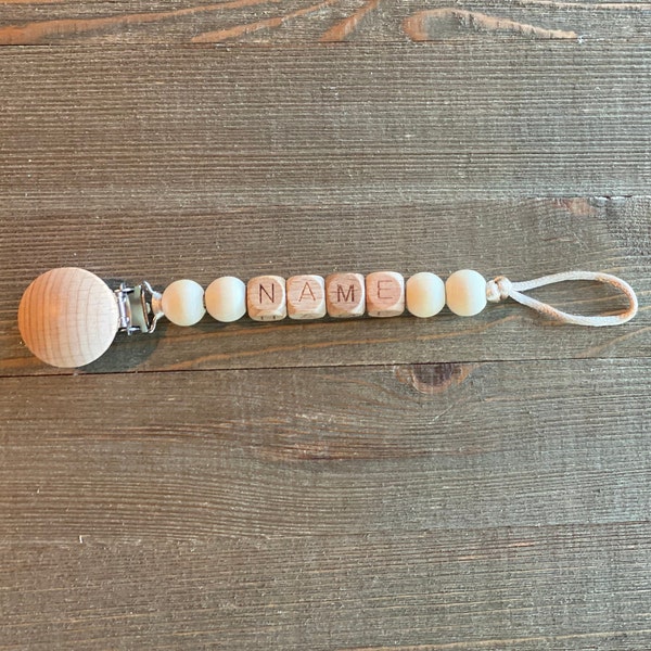 Pacifier Clip Name - Etsy