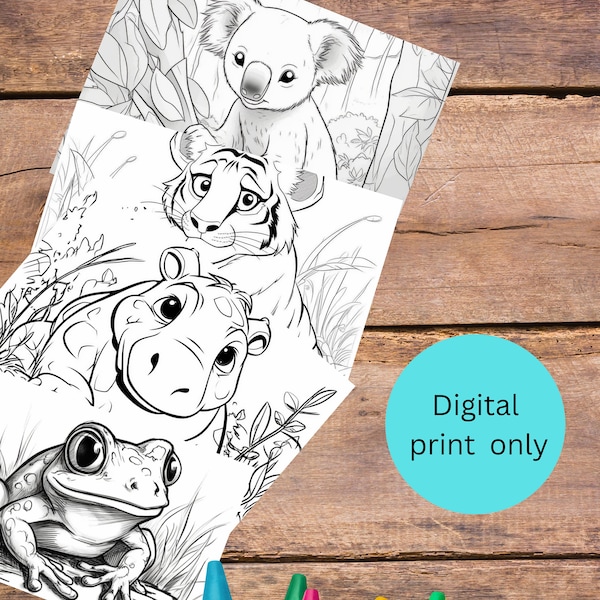 Furry Coloring Pages - Etsy