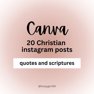 20 Christian Instagram Post Templates Bible Verse Template - Etsy
