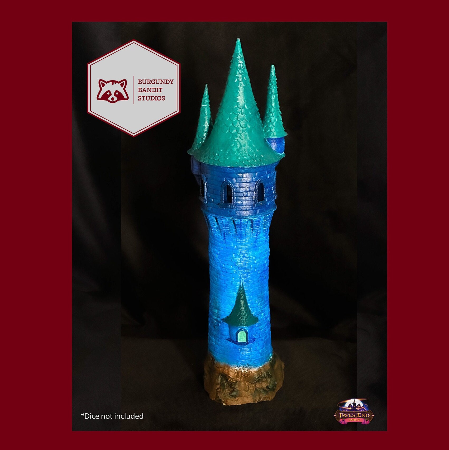 Mermaid Lair- Painted Dnd Dice Tower - Etsy