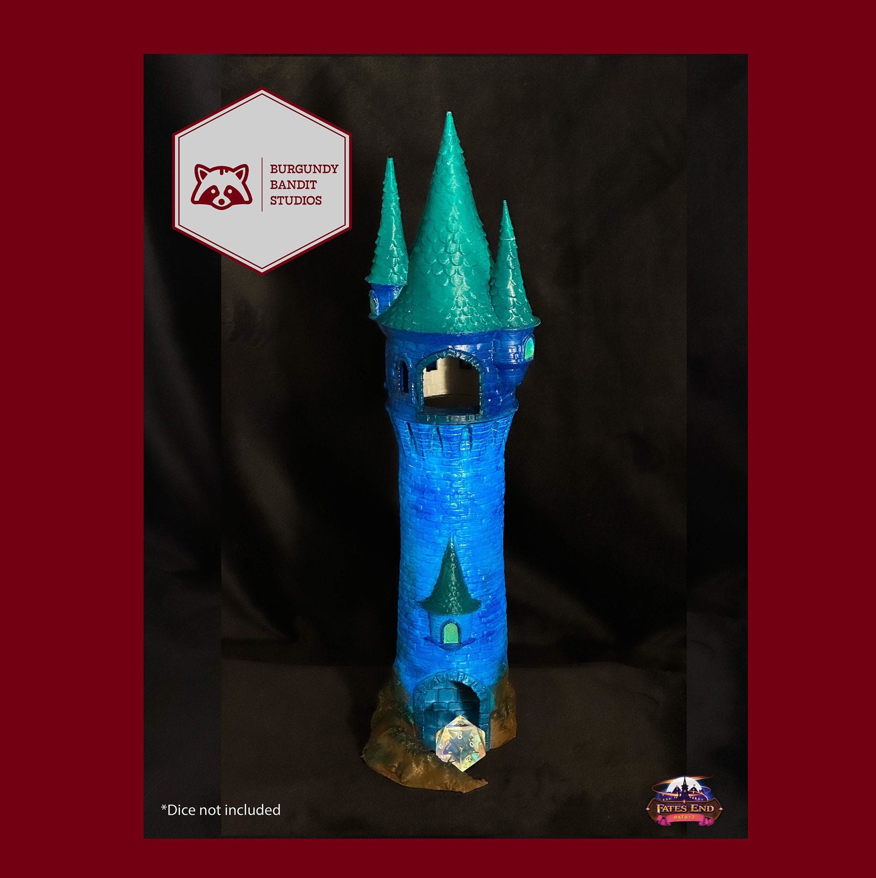 Mermaid Lair- Painted Dnd Dice Tower - Etsy