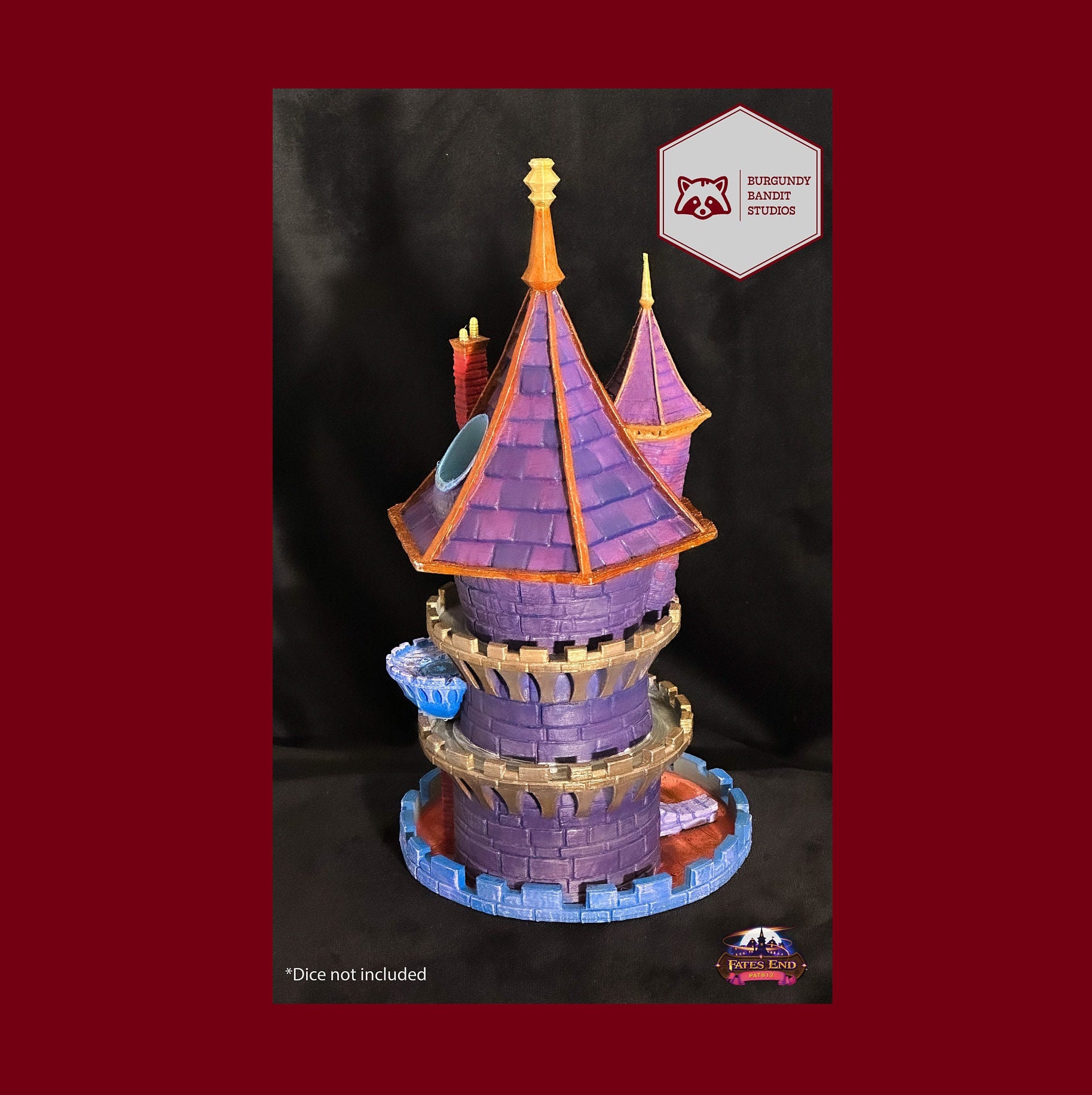 Alchemist's Attic- Painted Dnd Dice Tower - Etsy