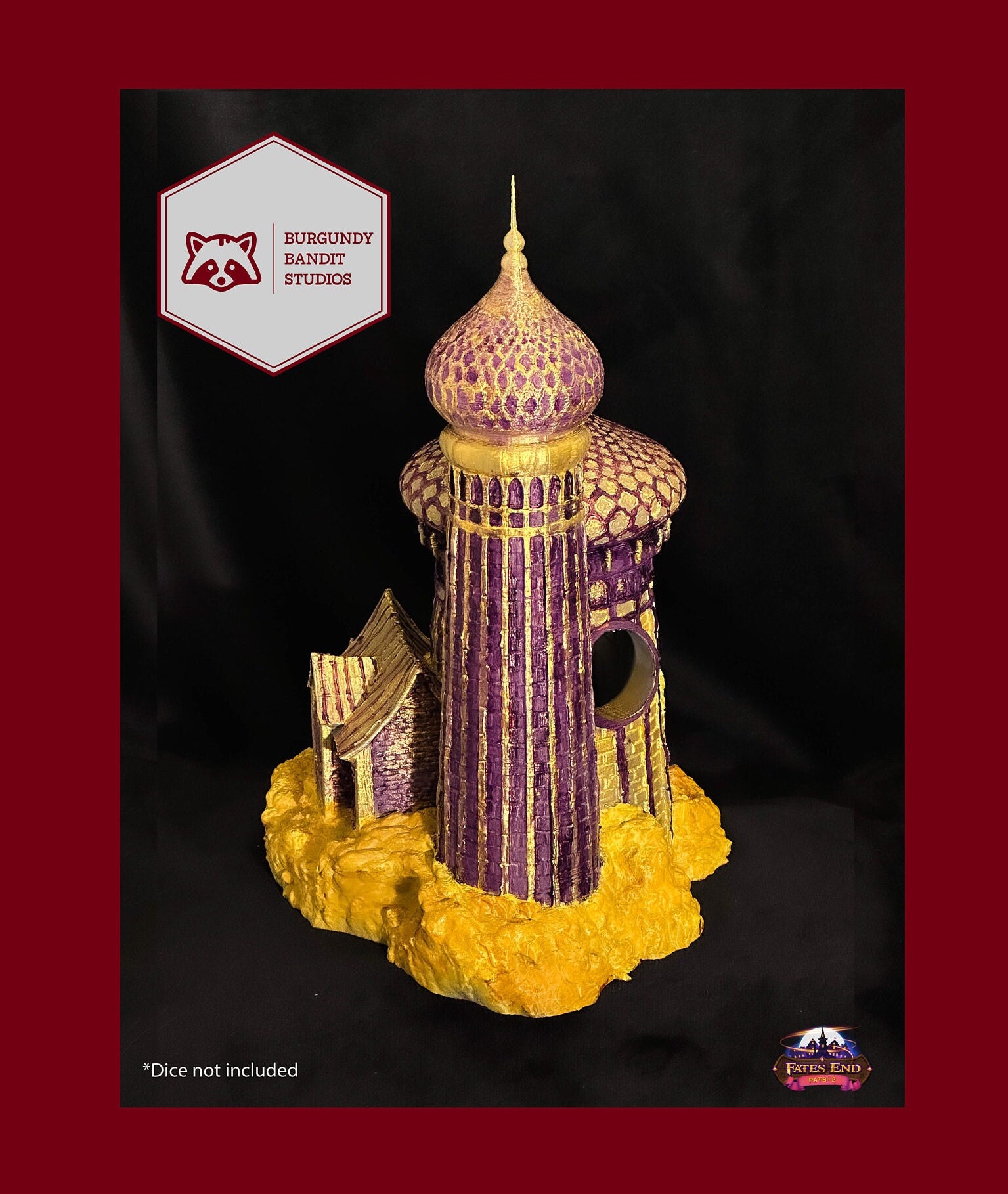 Golden Monk Palace Painted Dnd Dice Tower - Etsy