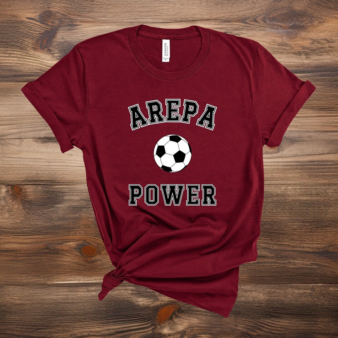 Arepa Power T-shirt, Venezuelan Soccer Team Shirt, Venezuelan Soccer ...