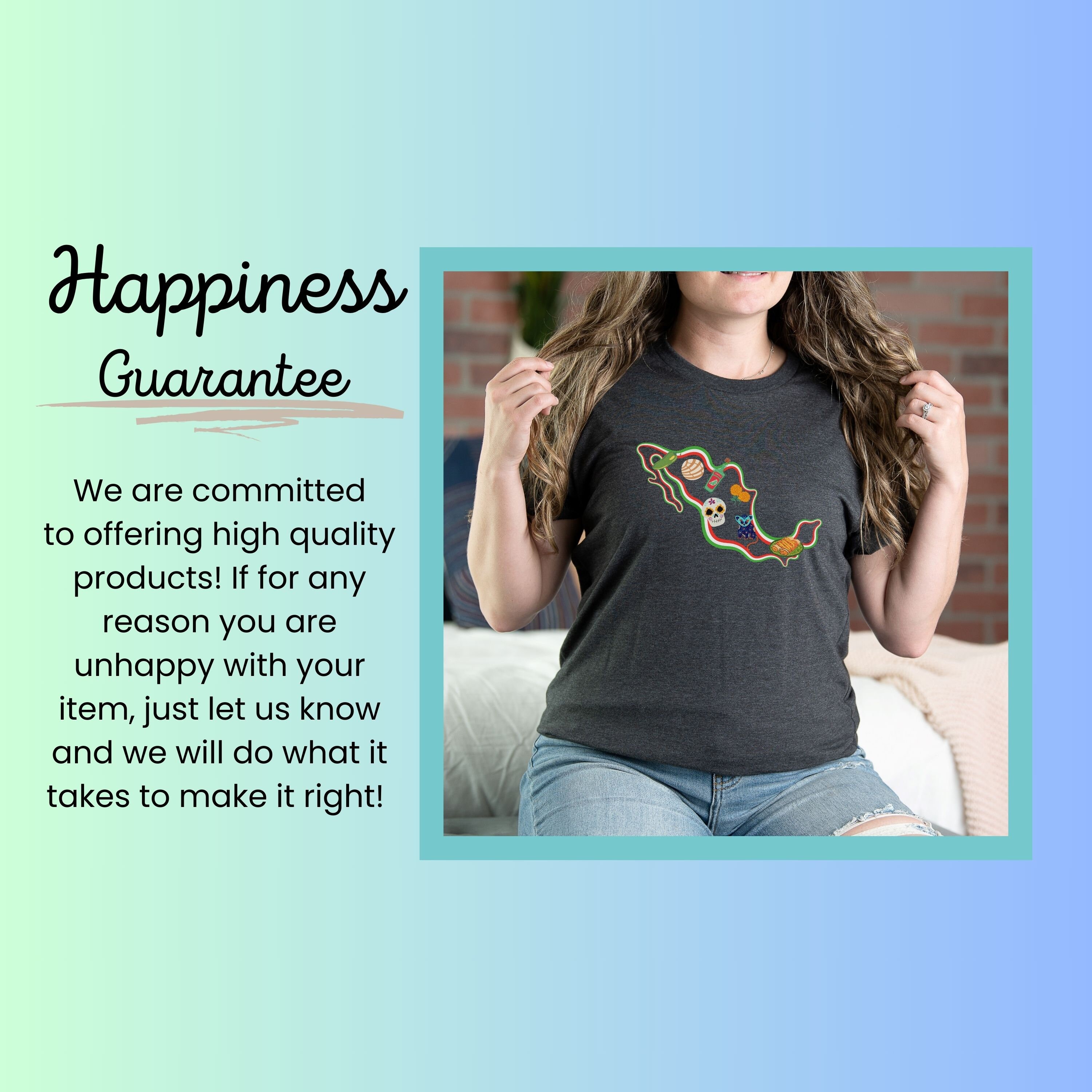 Proud Mexican Hometown Map T-shirt, Iconic Mexican Food, Drinks, Items ...
