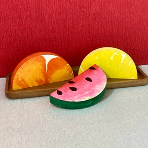 Summer Fruit Set / Citrus and Watermelon Tiered Tray / Fruit Kitchen ...
