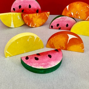 Summer Fruit Set / Citrus and Watermelon Tiered Tray / Fruit Kitchen ...