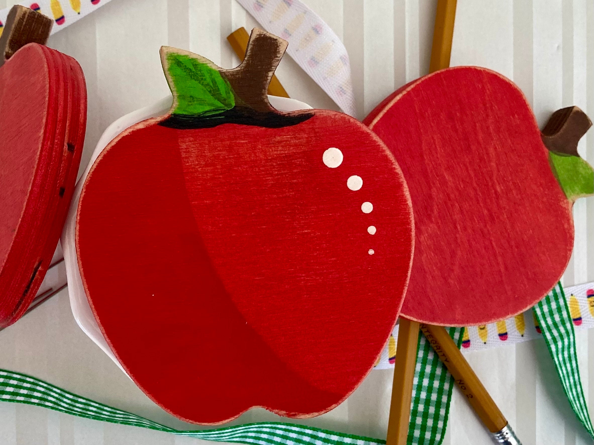 Apple-solutely Wood Apple Teacher Appreciation Gift, Summer or Fall ...