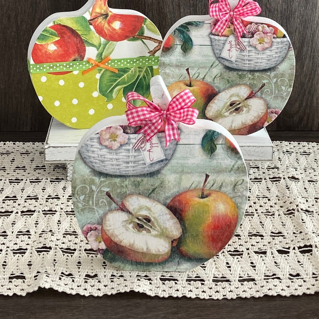 Apple Shelf or Wall Sign / Teacher Appreciation Gift / Fruit Kitchen ...