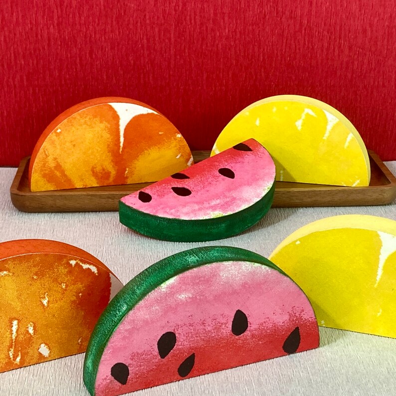 Summer Fruit Set / Citrus and Watermelon Tiered Tray / Fruit Kitchen ...