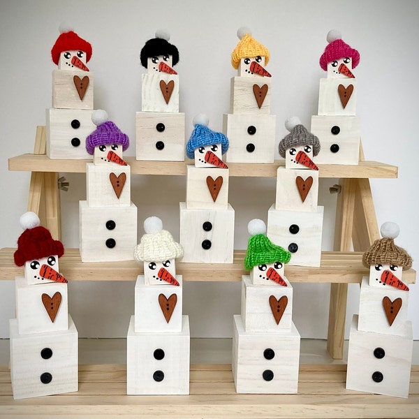 Wood Block Santa - Etsy