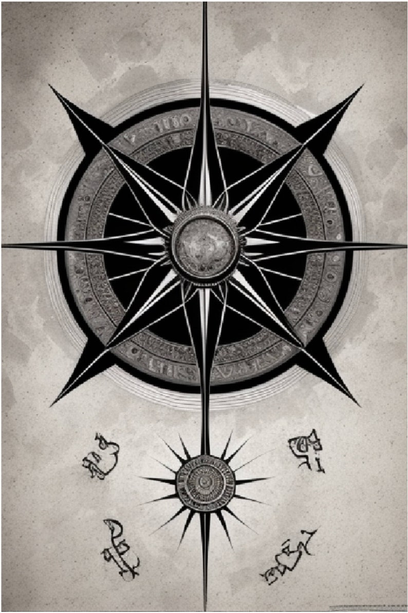 Digital Art Compass - Etsy