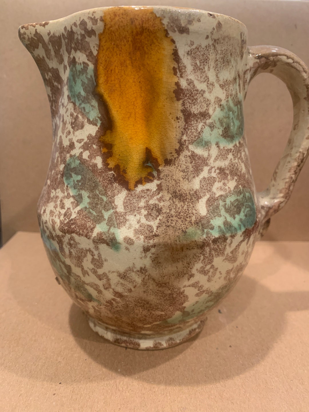 Vintage Morton Sponge Ware/ Splatterware Pitcher - Etsy