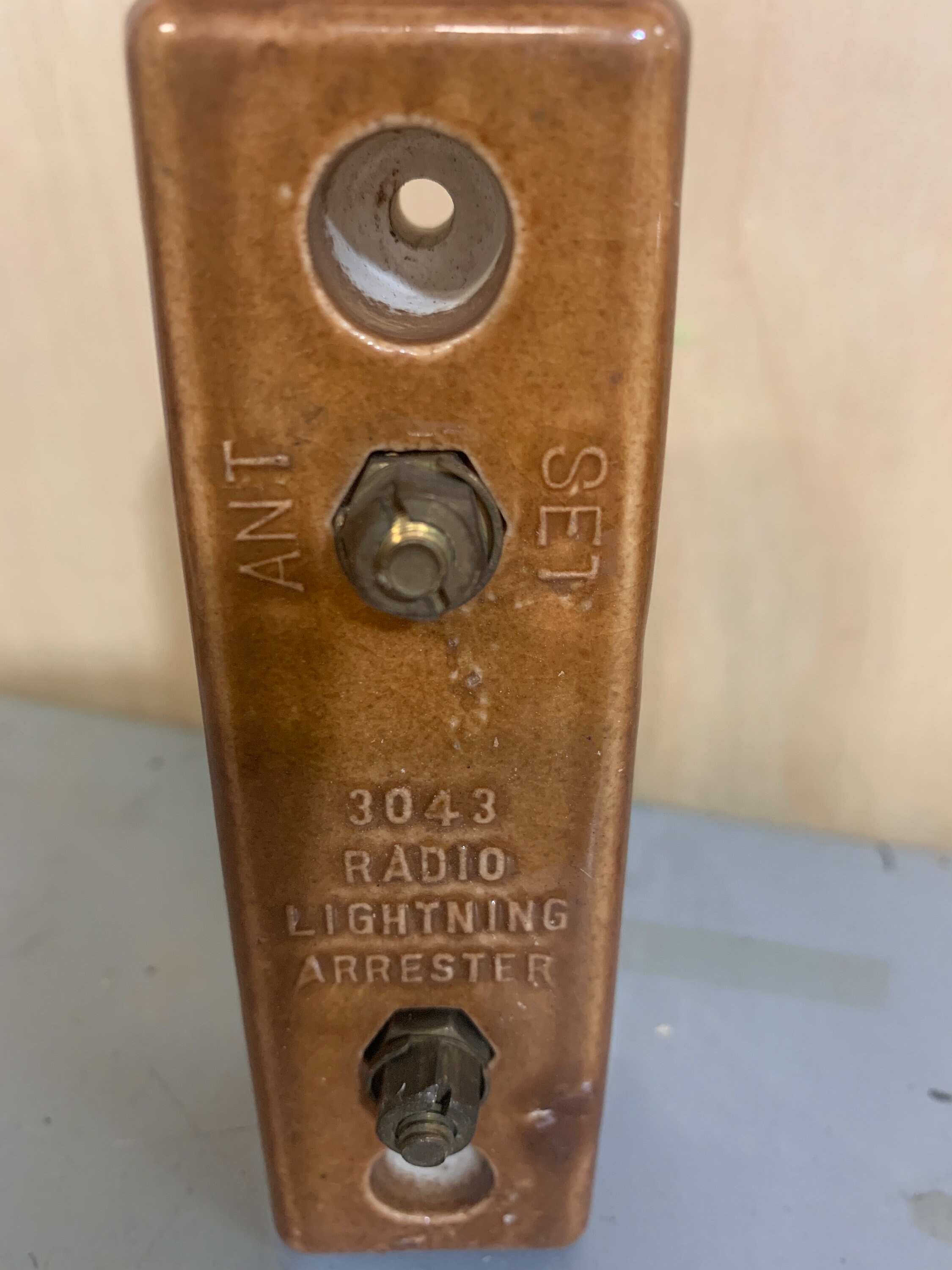 Antique Vintage 3043 Radio Lightning Arrester Ceramic - Etsy