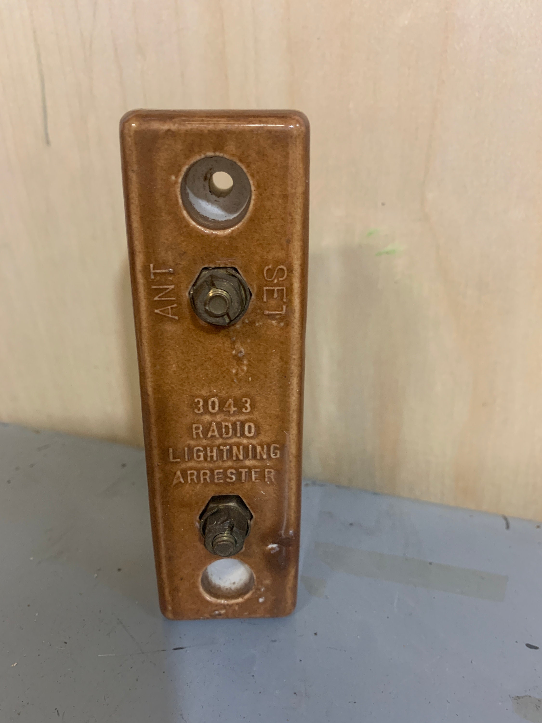 Antique Vintage 3043 Radio Lightning Arrester Ceramic - Etsy