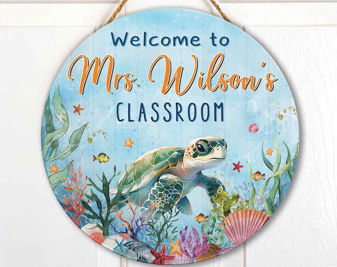 Class, Teacher, Ocean, Sea, Themed, Door Hanger - Etsy