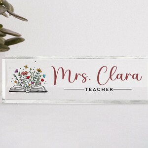Custom Teacher Desk Name Plate, Personalized Desk Name Sign, Teacher ...
