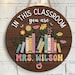 Personalized Teacher Door Sign, Composition Notebook Classroom ...