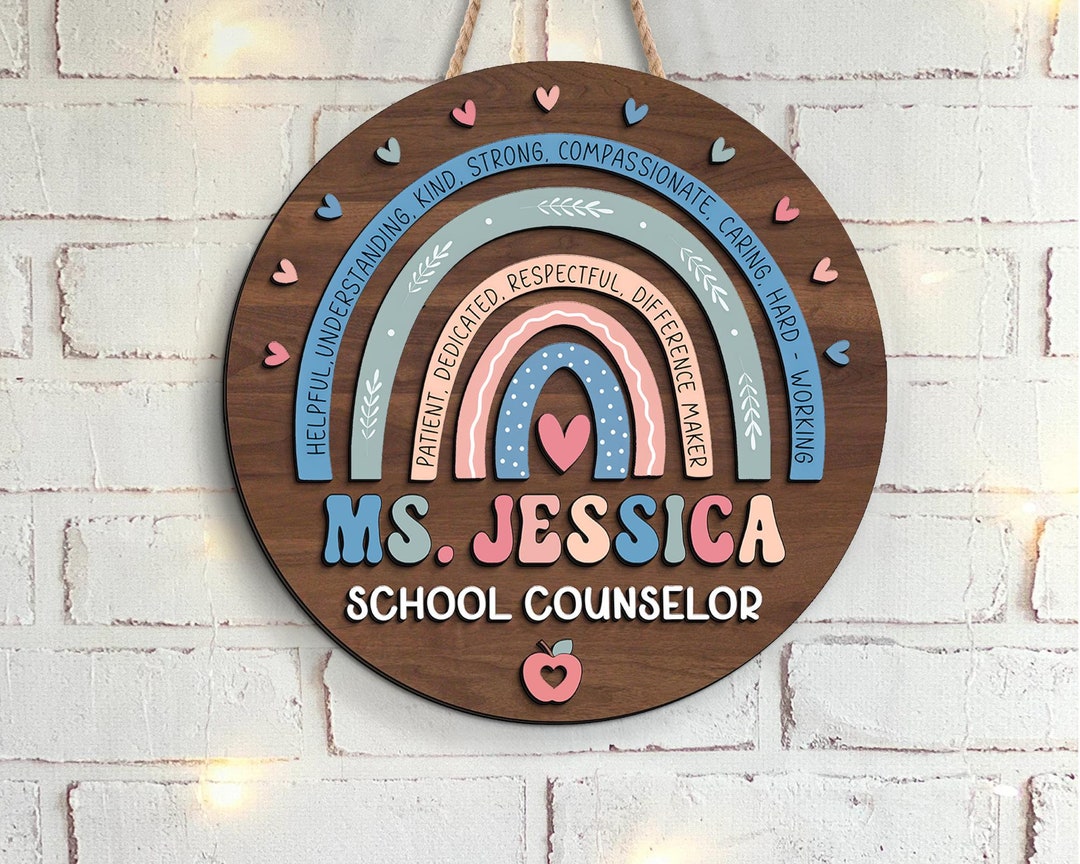 3D School Counselor Office Sign, Gift for School Counselor ...