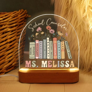 School Counselor Name Sign, Teacher Appreciation Gifts, Personalized ...