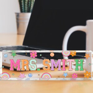 Teacher Gifts, Teacher Desk Name, Back to School Signs for Class, New ...