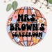 Disco Classroom Door Sign, Groovy Teacher Door Hanger, Back to School ...