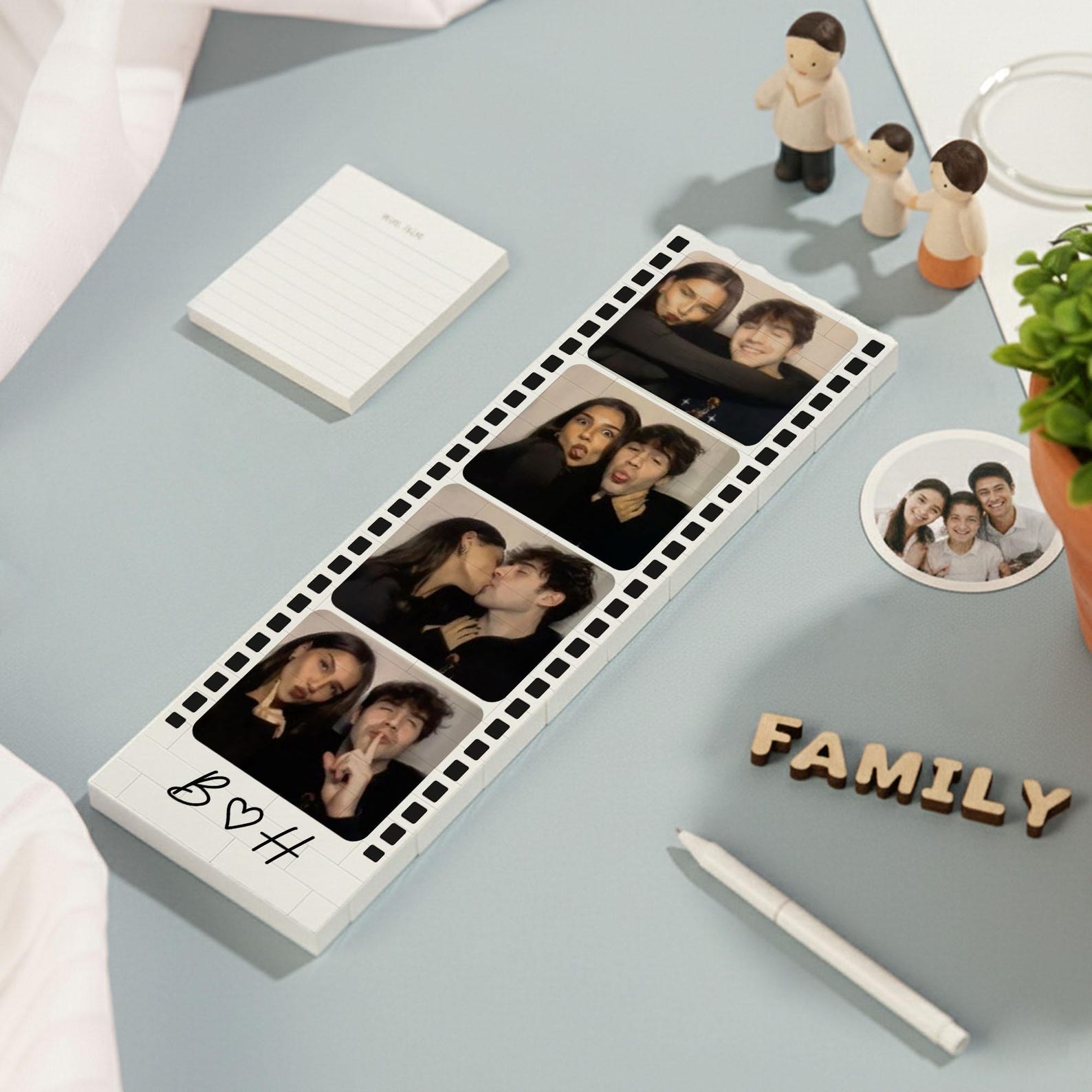 Personalized Photo Building Block, Film Strip Keepsake - Etsy