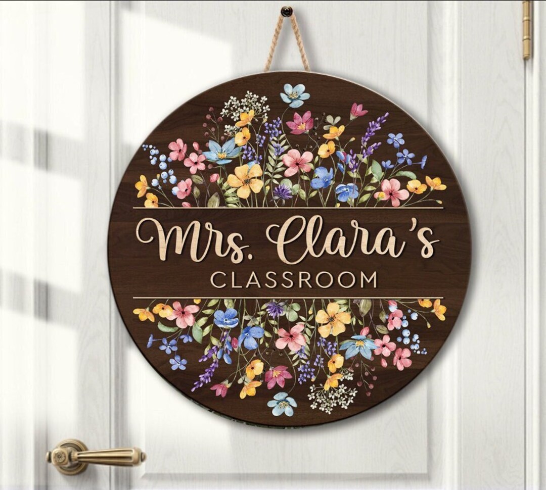 Teacher Appreciation Gifts, Custom Teacher Sign, Personalized Teacher ...