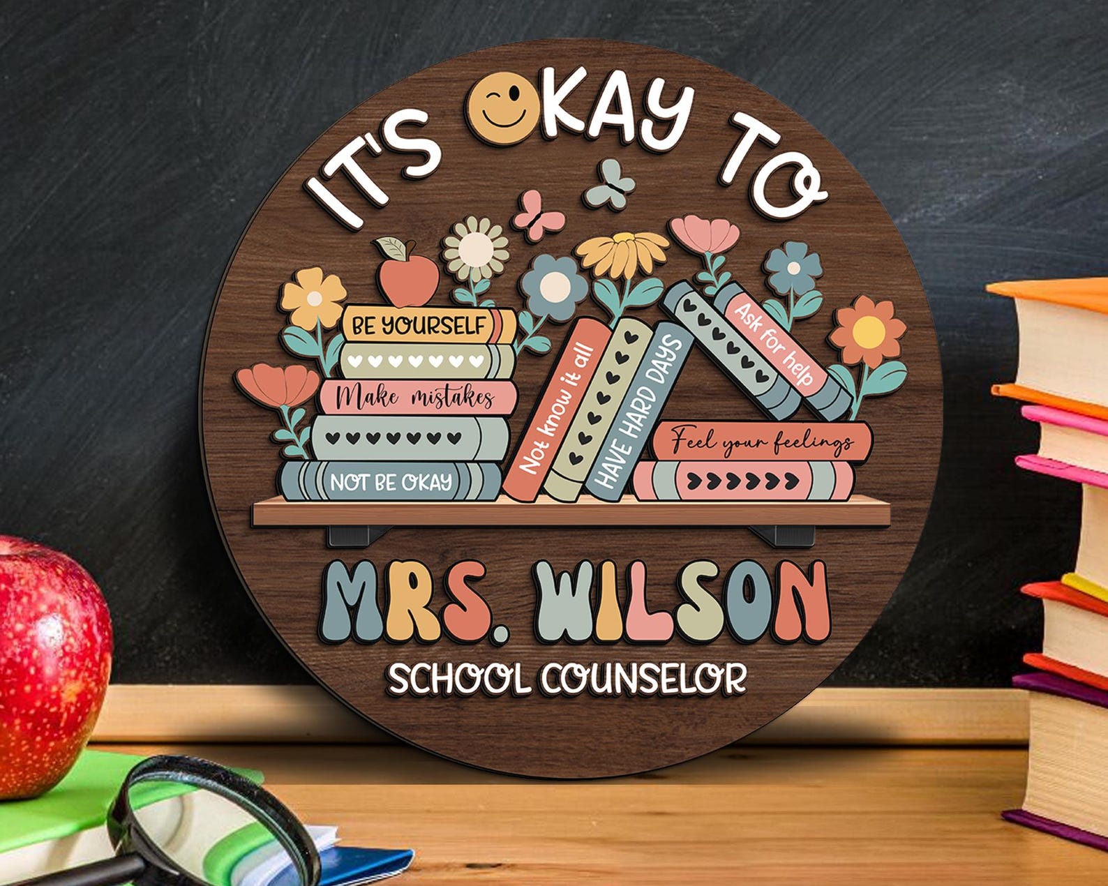 3D School Counselor Door Sign: Teacher Appreciation Gift - Etsy
