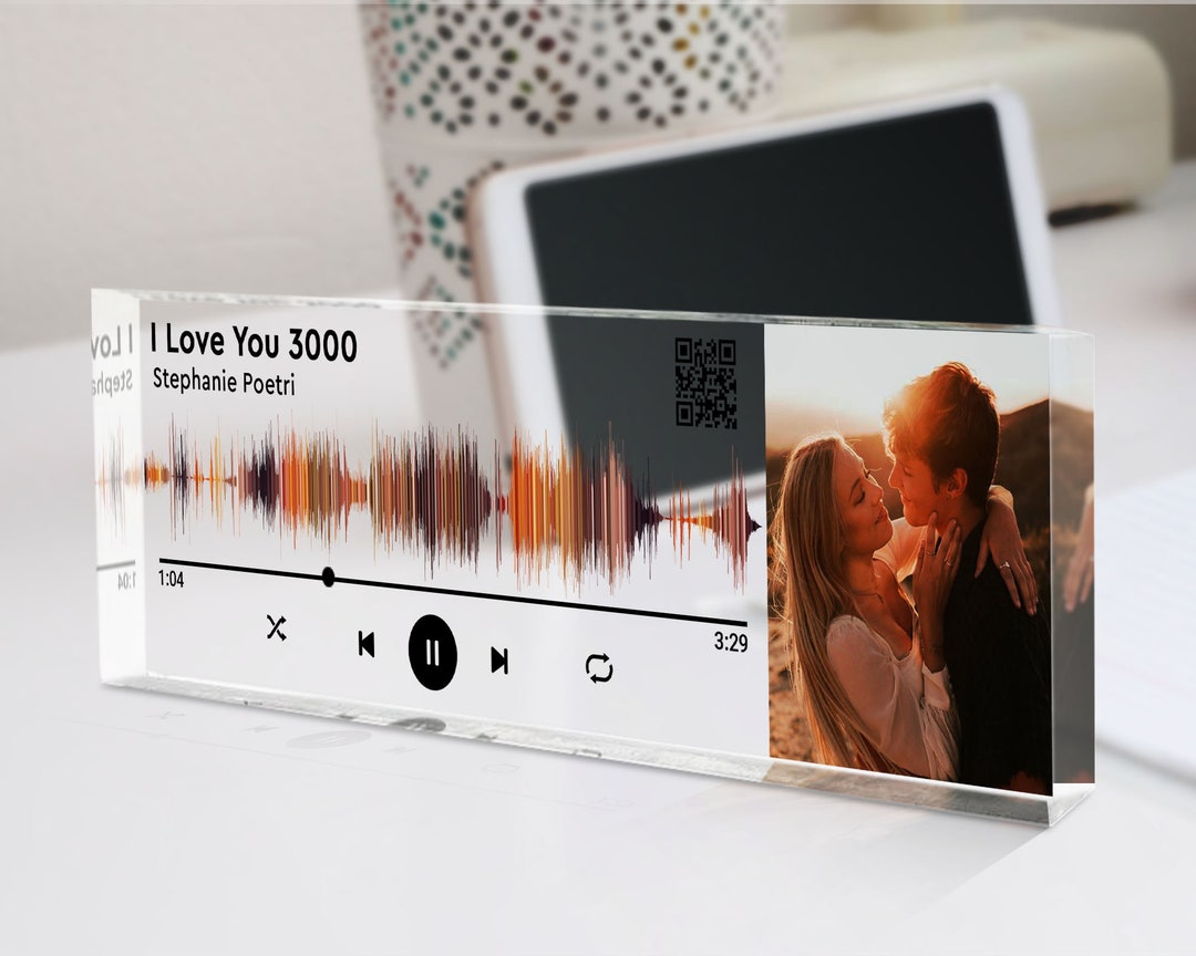 Custom Soundwave Art Acrylic Plaque, Soundwave Art Personalized, Custom ...