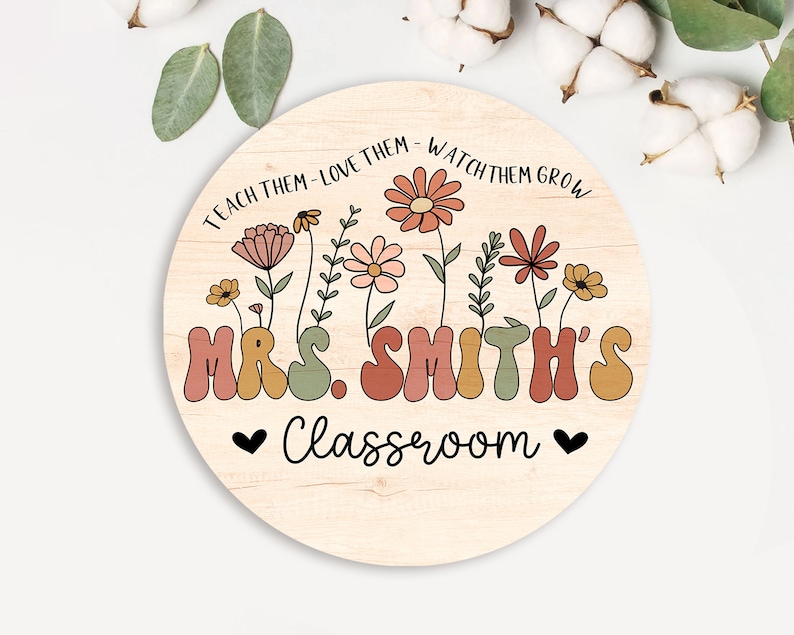 Custom Teacher Door Sign Teacher Door Hanger Back to School - Etsy